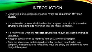 De Novo Drug Design | PPTX