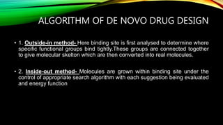 De Novo Drug Design | PPTX