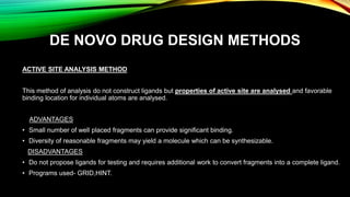 De Novo Drug Design | PPTX