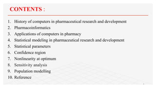 COMPUTERS IN PHARMACEUTICAL DEVELOPMENT | PPTX