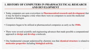 COMPUTERS IN PHARMACEUTICAL DEVELOPMENT | PPTX