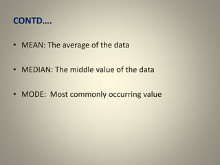 STATISTICAL PARAMETERS | PPTX
