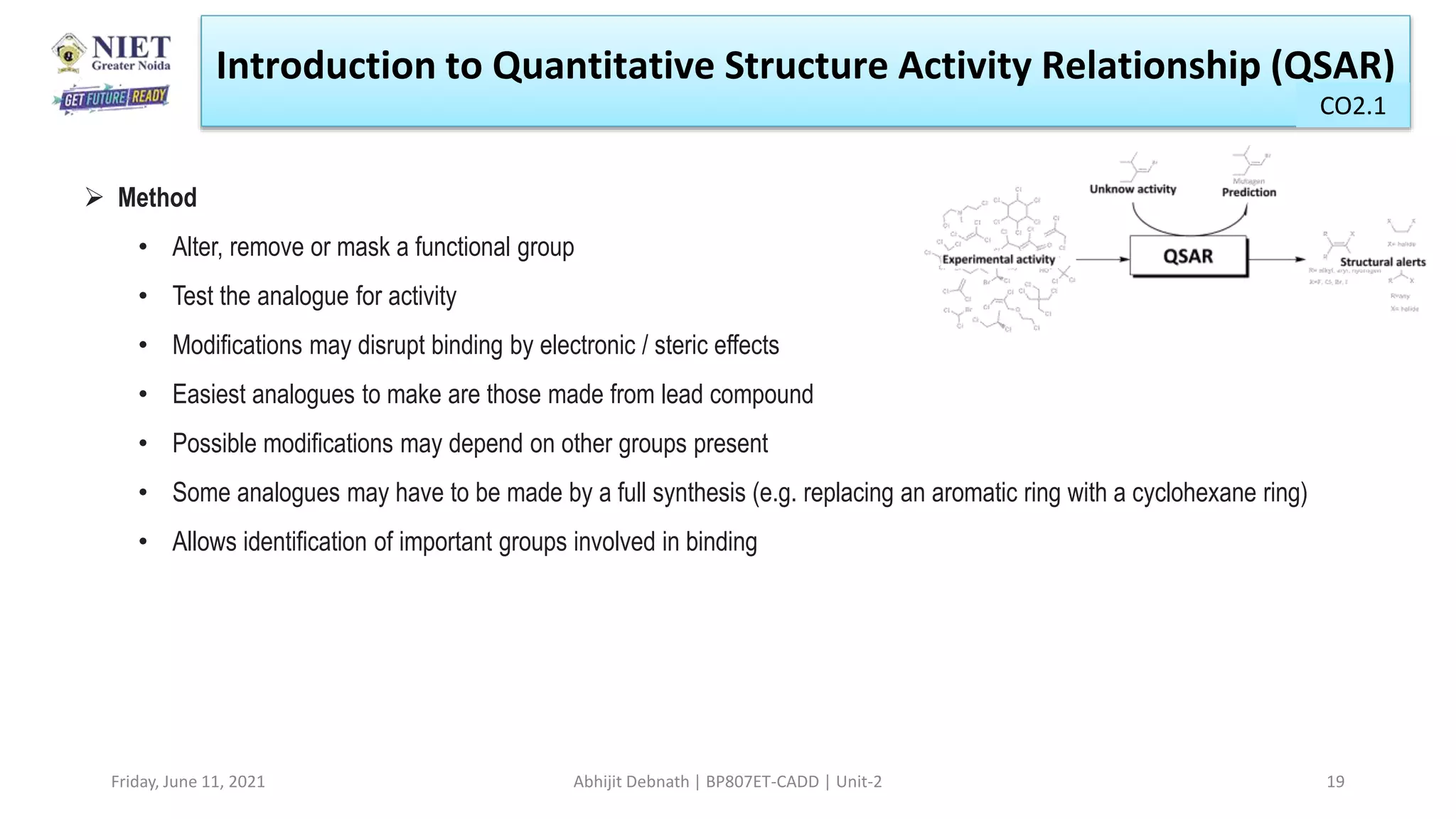 Quantitative Structure Activity Relationship (QSAR) | PPTX