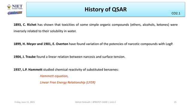 Quantitative Structure Activity Relationship (QSAR) | PPTX