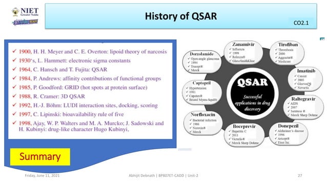 Quantitative Structure Activity Relationship (QSAR) | PPTX
