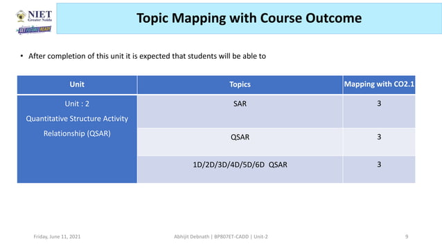 Quantitative Structure Activity Relationship (QSAR) | PPTX