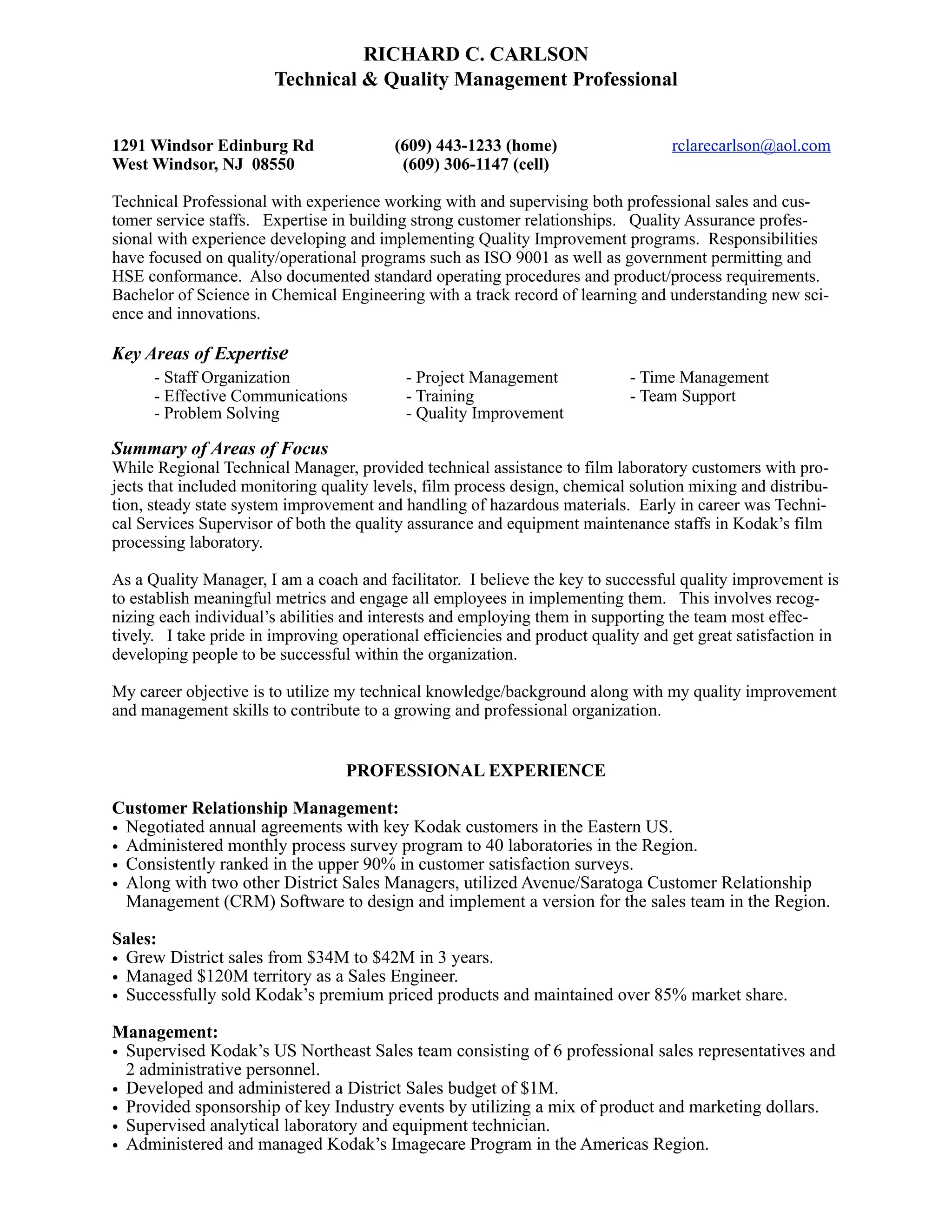 RCarlson Funct Tech Resume 4-1-16 | PDF