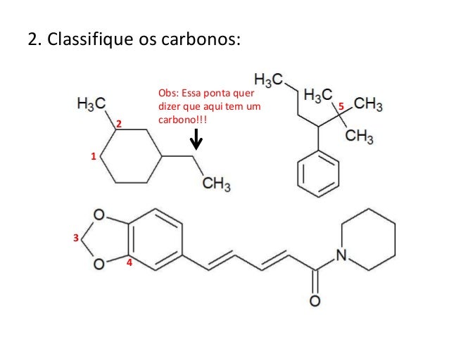 Cadeias carbônicas.