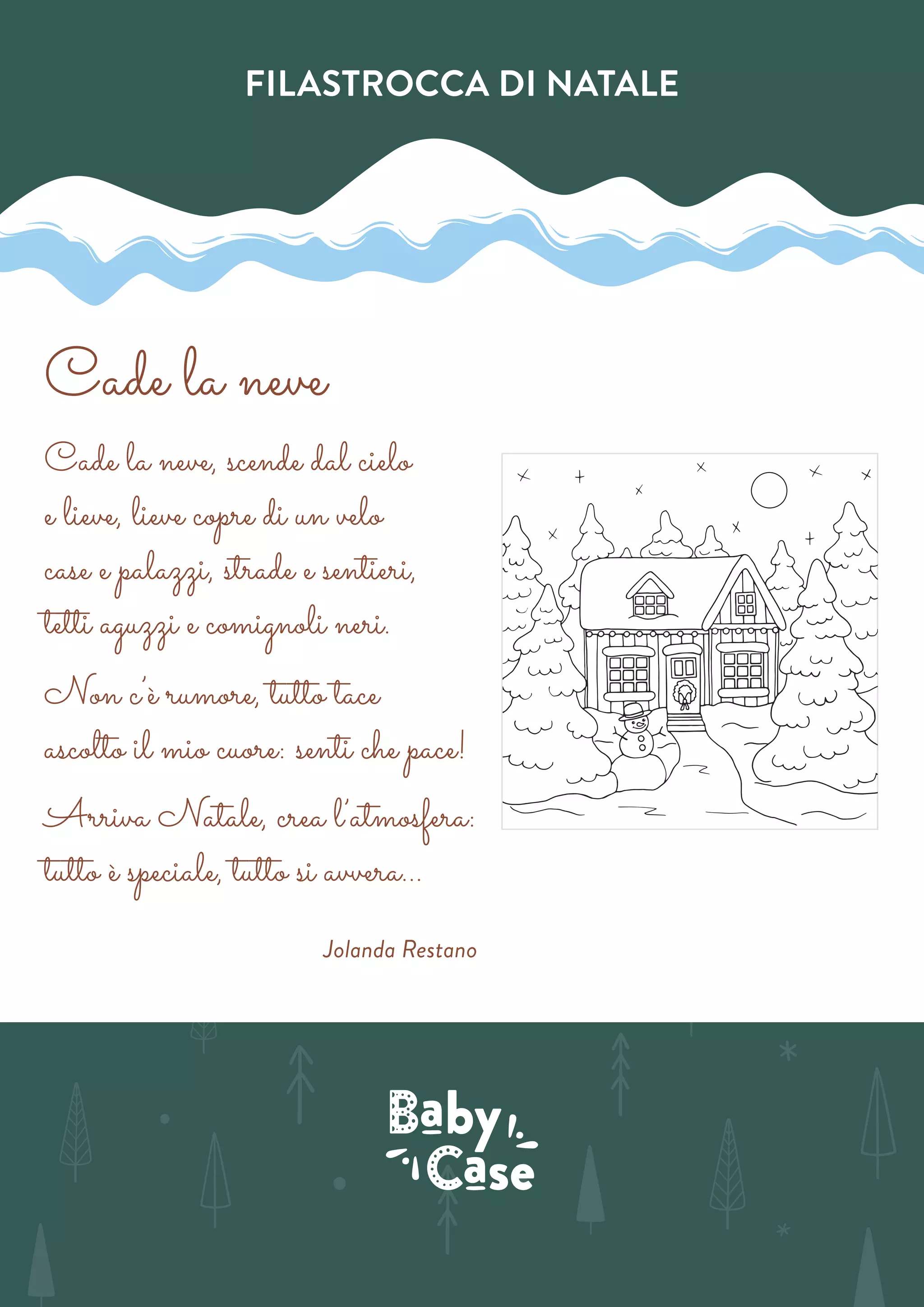 Cade la neve filastrocca | PDF