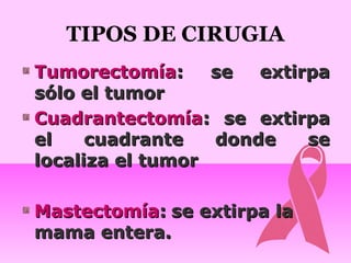 Cirugia Conservadora de Mama | PPT