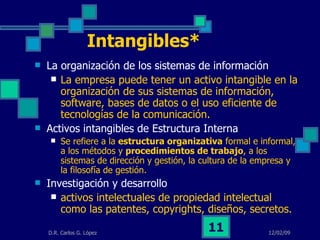 La Cadena de Valor de los Intangibles | PPT