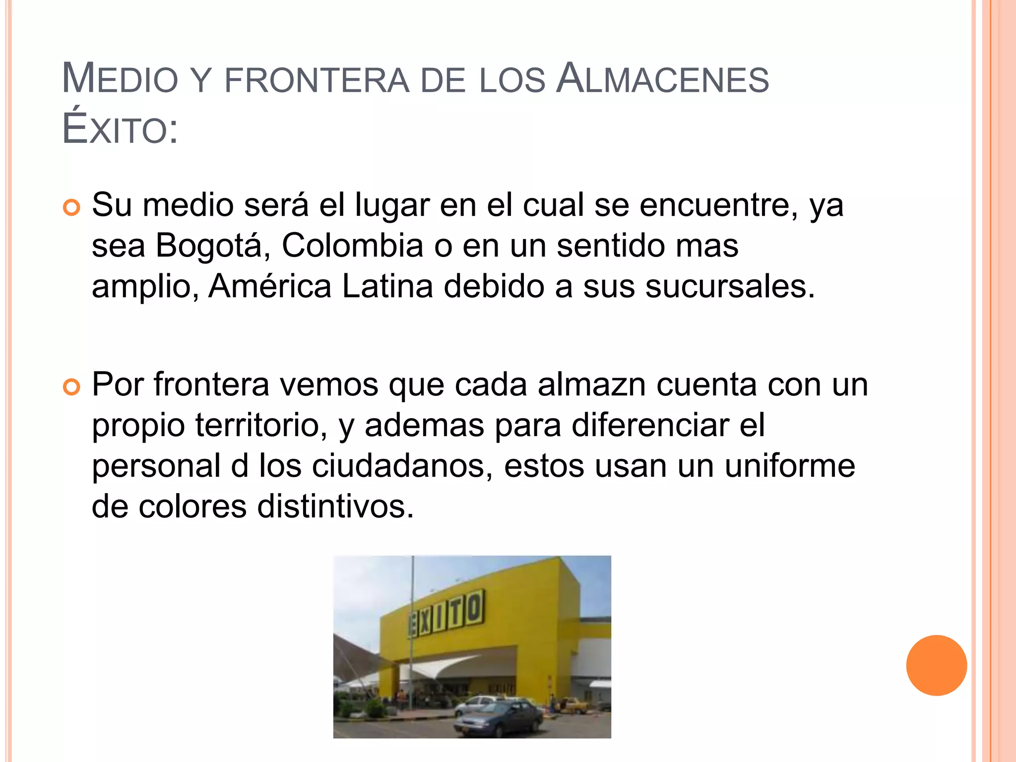 Cadena de almacenes exito | PPT