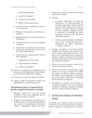 Cadena de Custodia | PDF