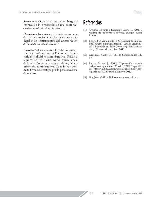 Cadena de Custodia | PDF