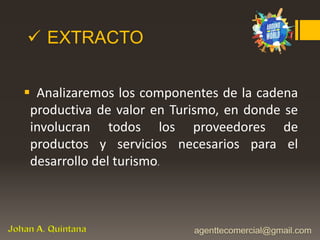 Cadena de valor de turismo | PDF