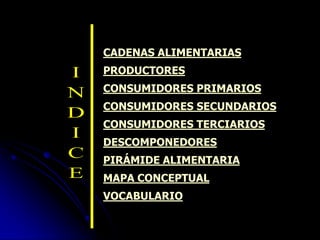 Cadenas alimentarias | PPT