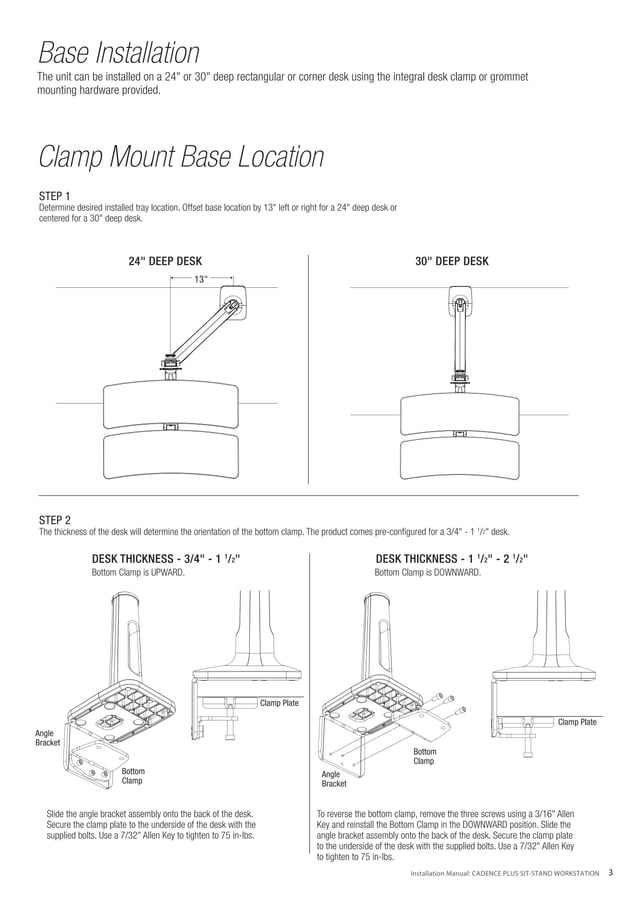 Cadence plus installation manual | PDF