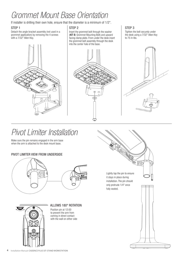 Cadence plus installation manual | PDF