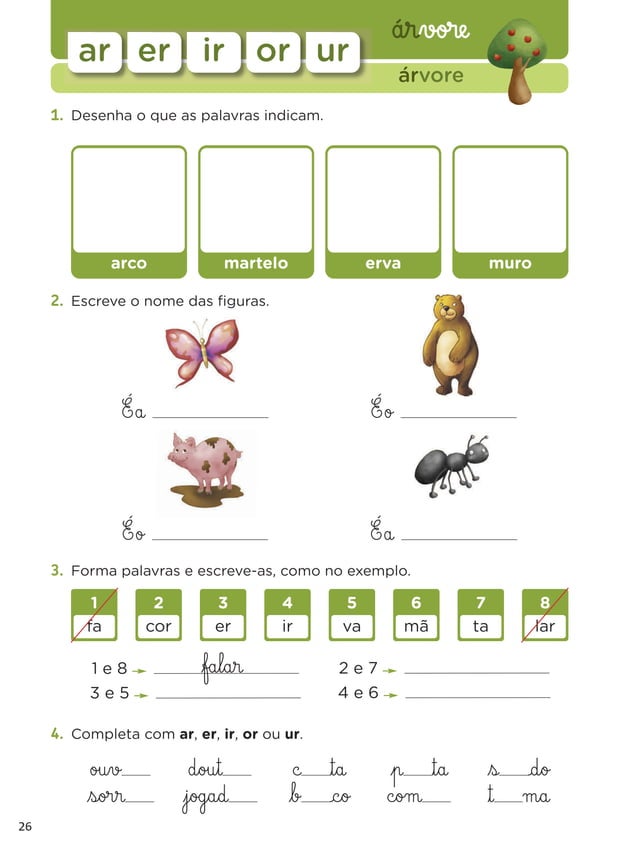 Caderno de consolidação de leitura e escrita 1º ano casos de leitura ...