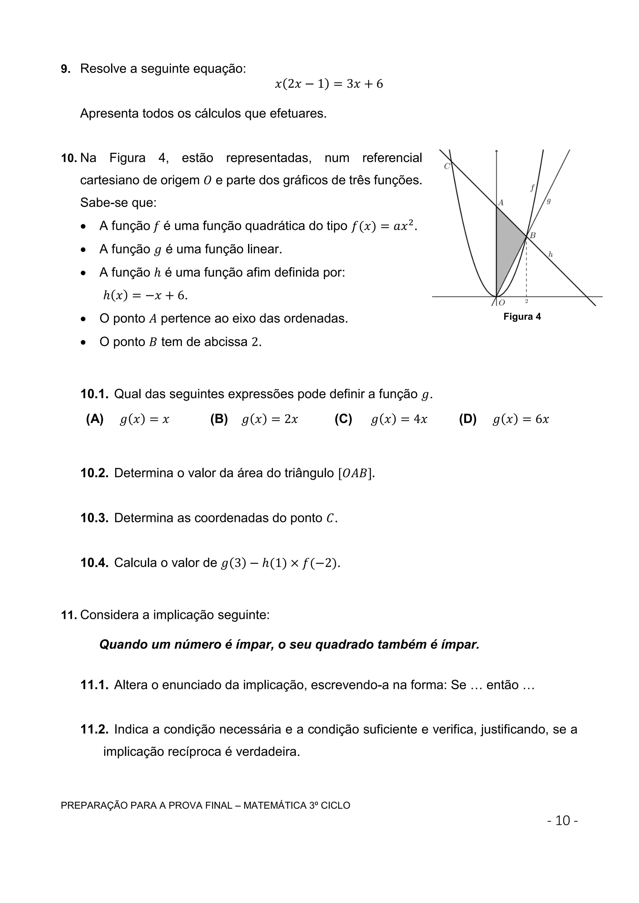 Caderno de provas modelo | PDF