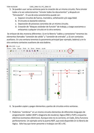 Cade_simu Manual de funcionamiento2 | PDF