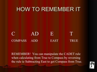 Cadet compass solution lrg | PPT