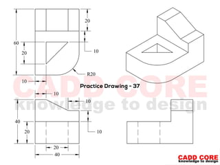 CAD Exercise Drawing | PDF