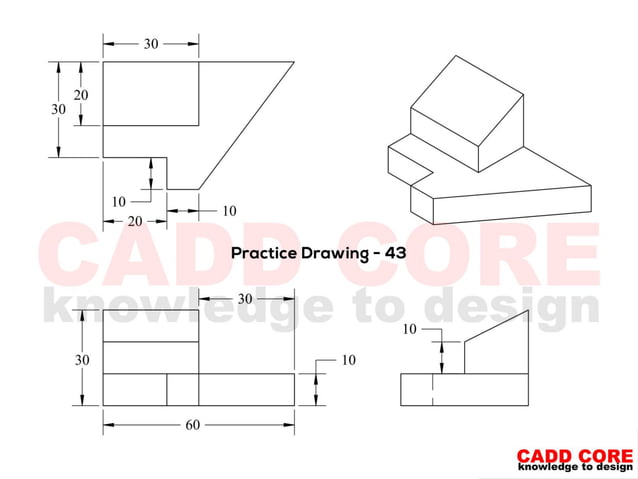 CAD Exercise Drawing | PDF