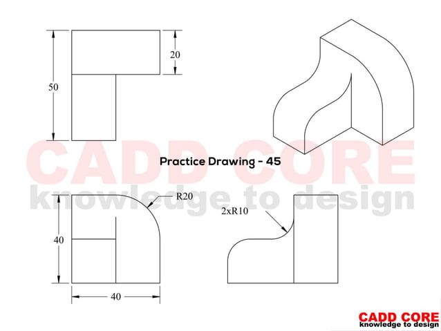 CAD Exercise Drawing | PDF