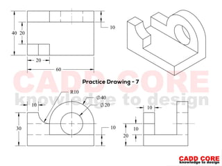 CAD Exercise Drawing | PDF