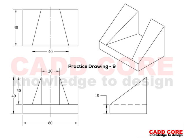 CAD Exercise Drawing | PDF