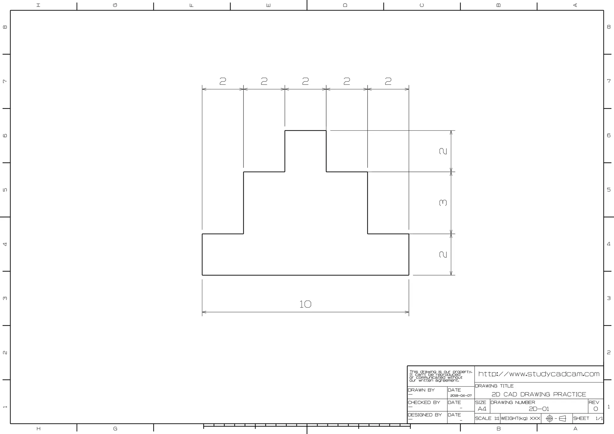 Cad exercises sample 002 | PPT