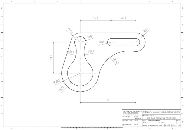Cad exercises sample 022 | PDF