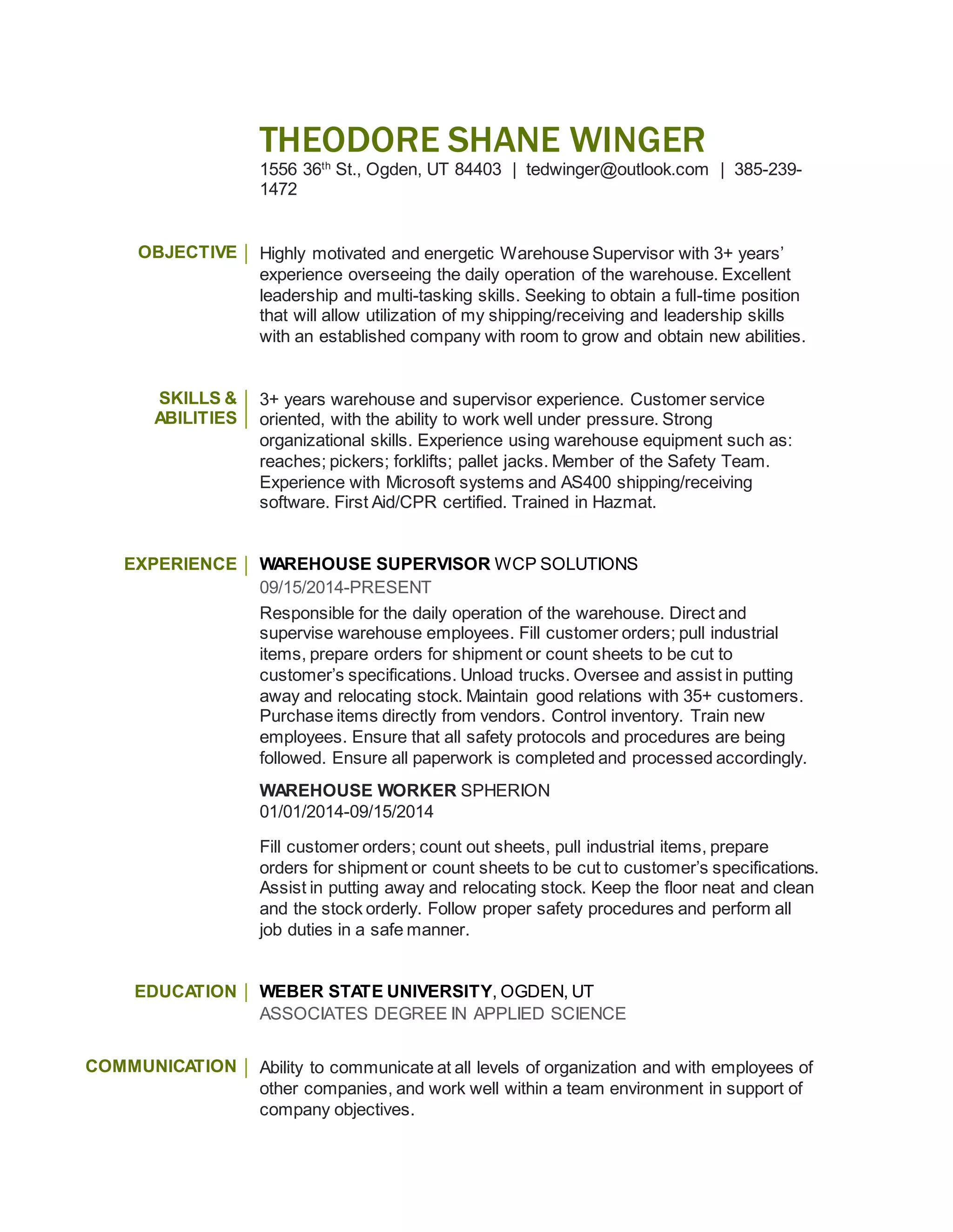 Ted%27s Resume | DOCX