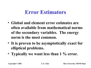 Fea analysis on structure. It provides the basic of fea | PPT