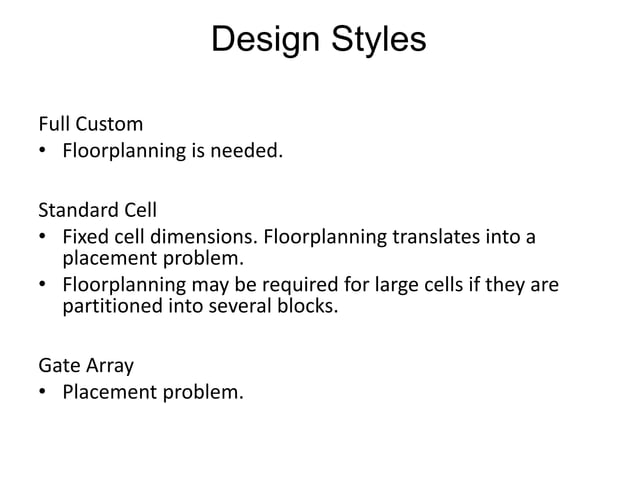 CAD: Floorplanning | PPT