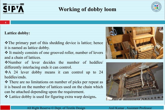 Cad for dobby & Jacquard & Its Classifications | PDF