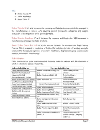 Cadila healthcare | PDF | Herbs and Supplements | Alternative Medicine