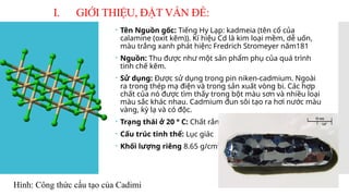 Cadimi- bai thuyết trình của SV KHMT | PPTX