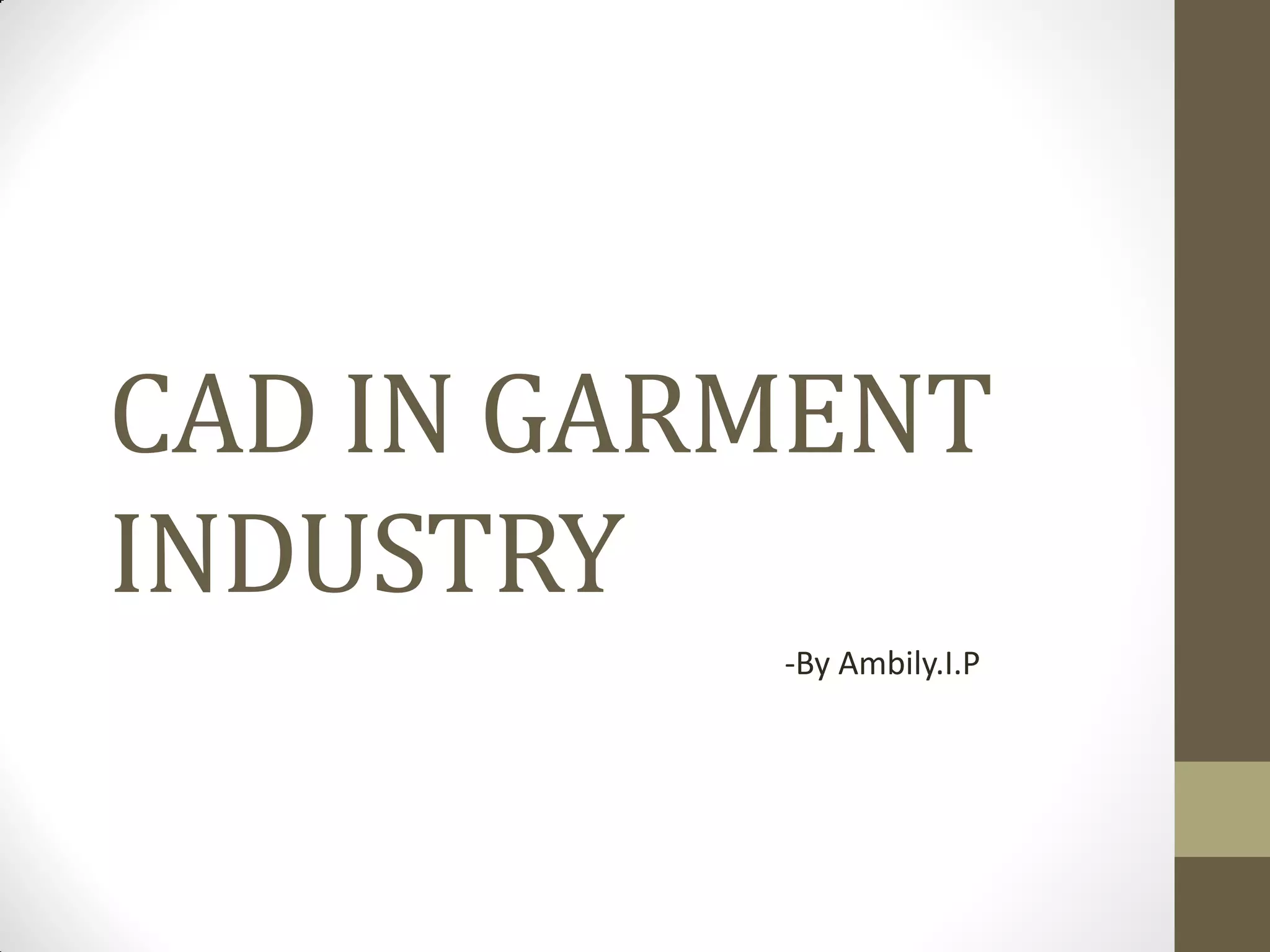 Cad in garment industry | PDF