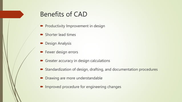 CAD Introduction in CAD CAM CIM subject | PPTX