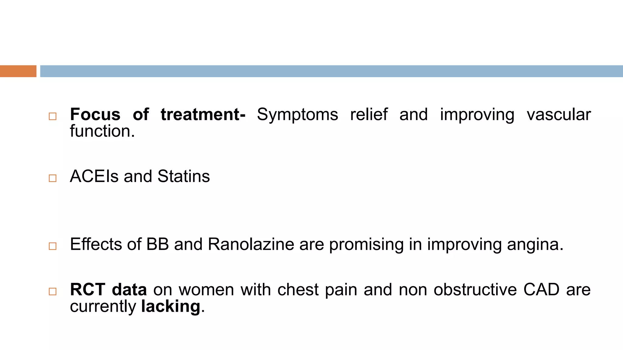 CORONARY ARTERY DISEASE(CAD) in WOMEN | PPTX