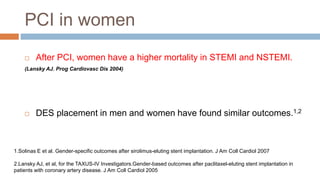 CORONARY ARTERY DISEASE(CAD) in WOMEN | PPTX