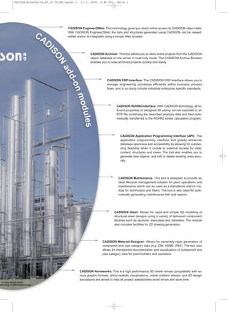 CADISON Brochure | PDF | 3-D Graphics | Computer Software and Applications