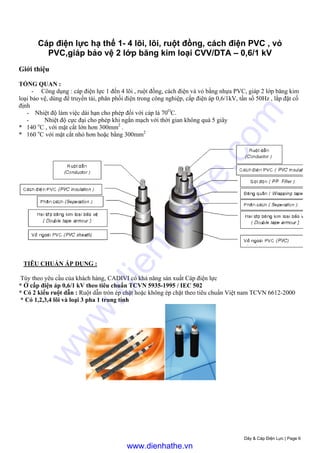 Cadivi cap dien luc | PDF