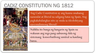 Araling Panlipunan 5_Cadiz Constitution ng 1812.pptx