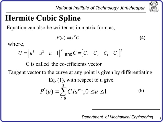 CAD_spline curves, hermite, cubic and cardinal | PPTX | Programming Languages | Computing