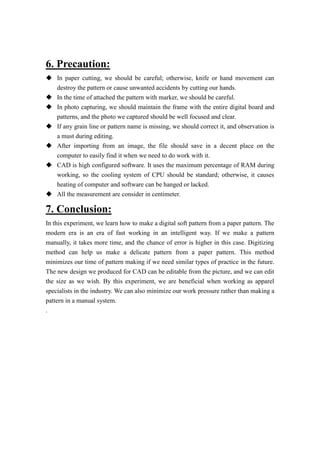 Study on Digitizing of the paper pattern. | PDF