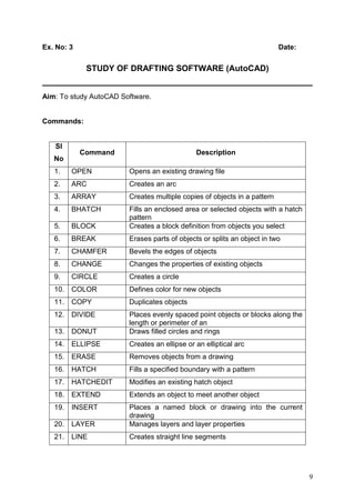Agriculture CAD lab manual | PDF