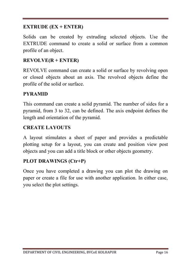 CAD lab manual.pdf | Drawing and Sketching | Arts and Crafts